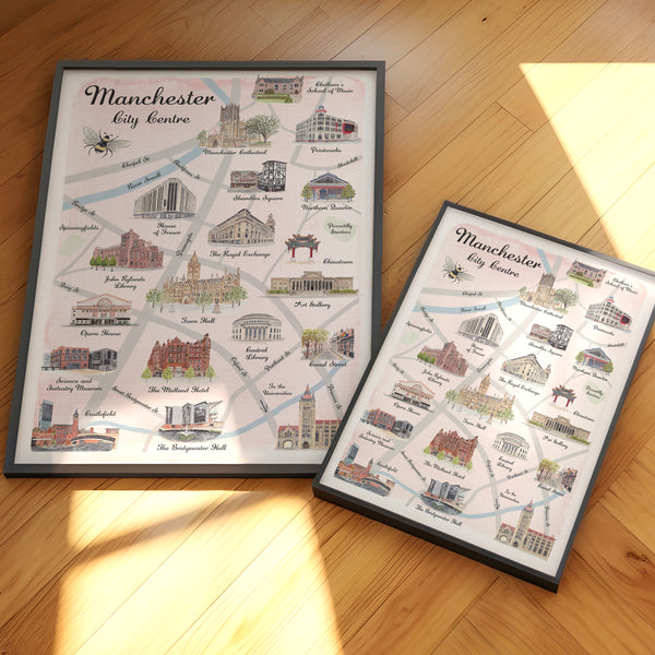Manchester Illustrated Map – Uniquely Manchester
