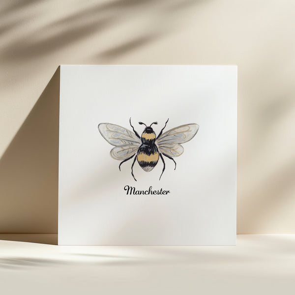 Manchester Bee Print – Uniquely Manchester