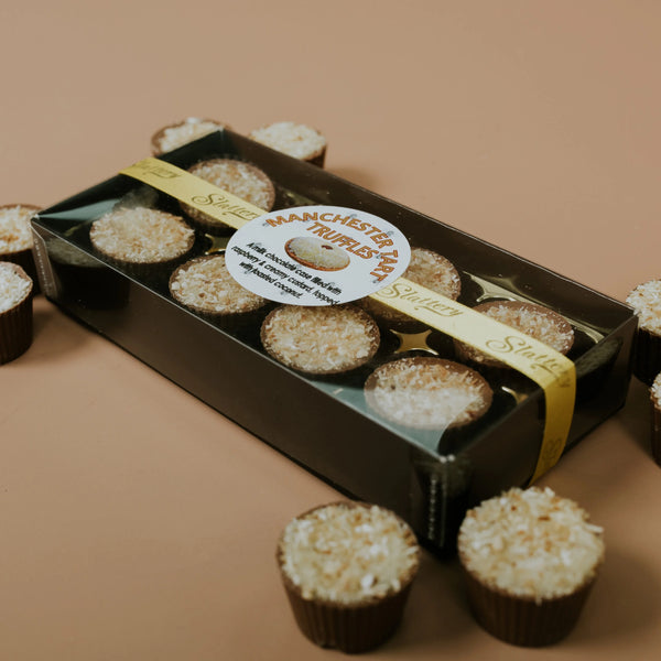 Manchester Tart Chocolate Truffles - Box of 8 – Uniquely Manchester