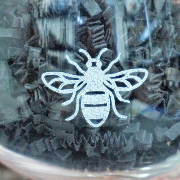 Gin Glass - Engraved Manchester Bee – Uniquely Manchester