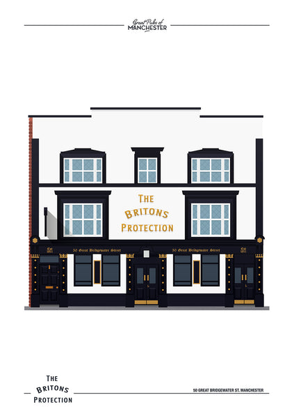 The Britons Protection Pub Illustrated Print – Uniquely Manchester